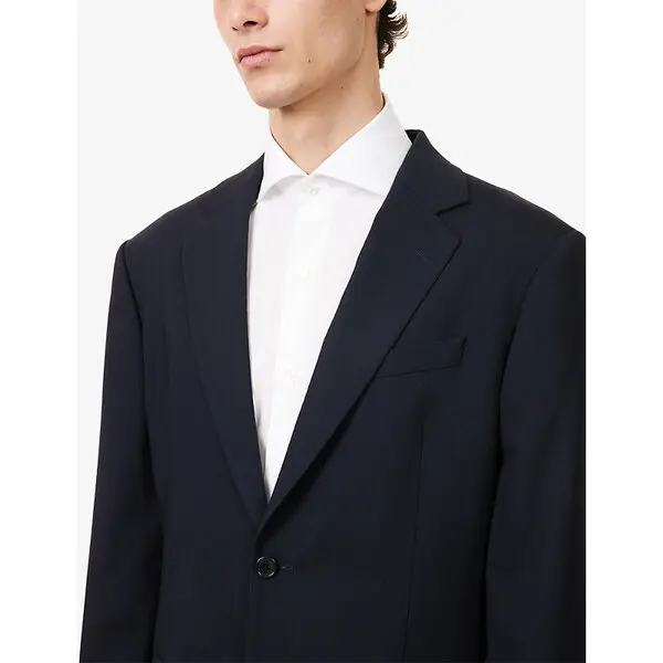 Gant Travel Single-breasted Wool Suit Blazer