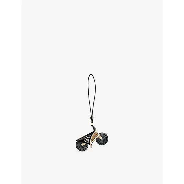 Zadig&Voltaire Motorider Leather Keychain - Black