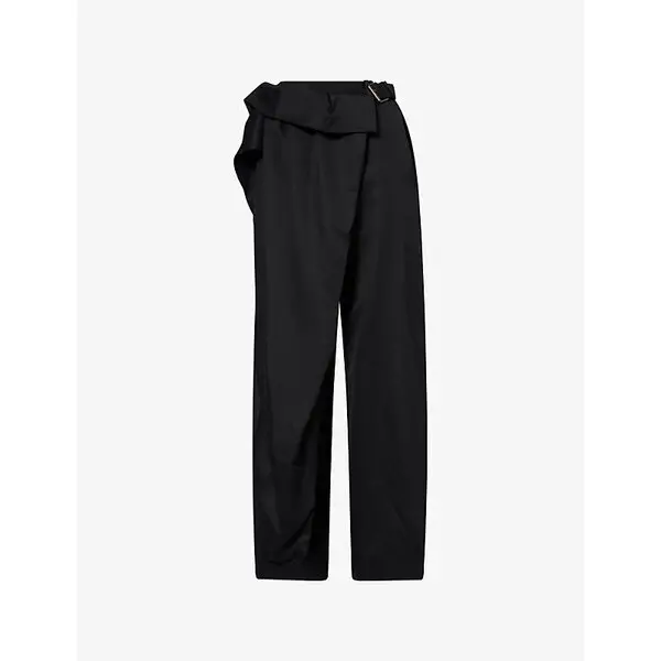 JW Anderson Fold-over Wool Trousers