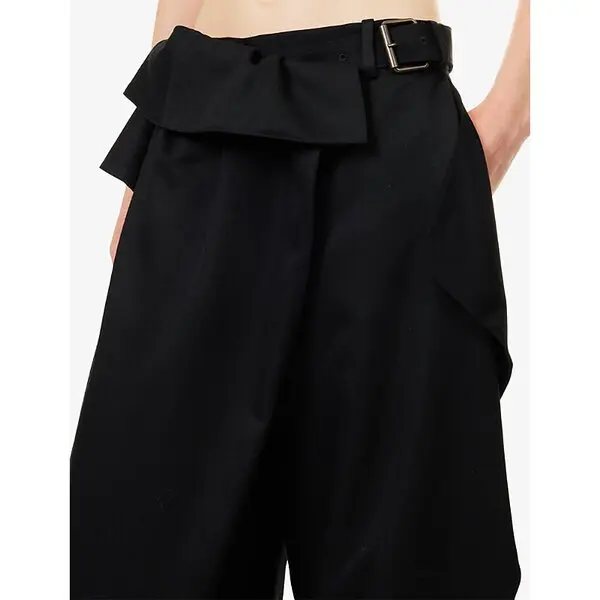 JW Anderson Fold-over Wool Trousers