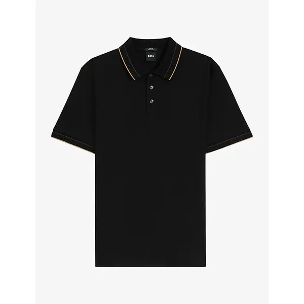 BOSS Short-sleeved Slim-fit Cotton Polo Shirt