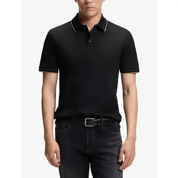 BOSS Short-sleeved Slim-fit Cotton Polo Shirt