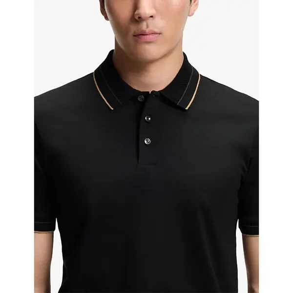 BOSS Short-sleeved Slim-fit Cotton Polo Shirt