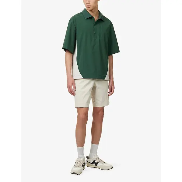 MANORS Shooter Branded Stretch-woven Polo Shirt