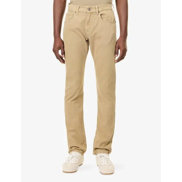 7 For All Mankind Straight-leg Mid-rise Denim Jeans
