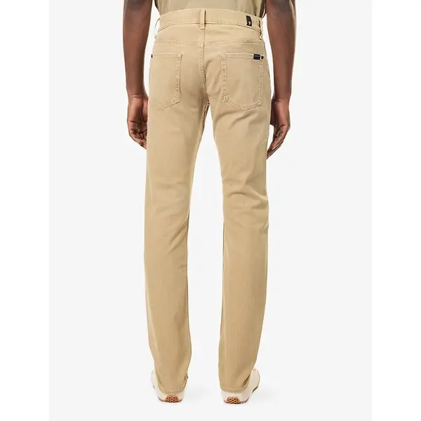 7 For All Mankind Straight-leg Mid-rise Denim Jeans