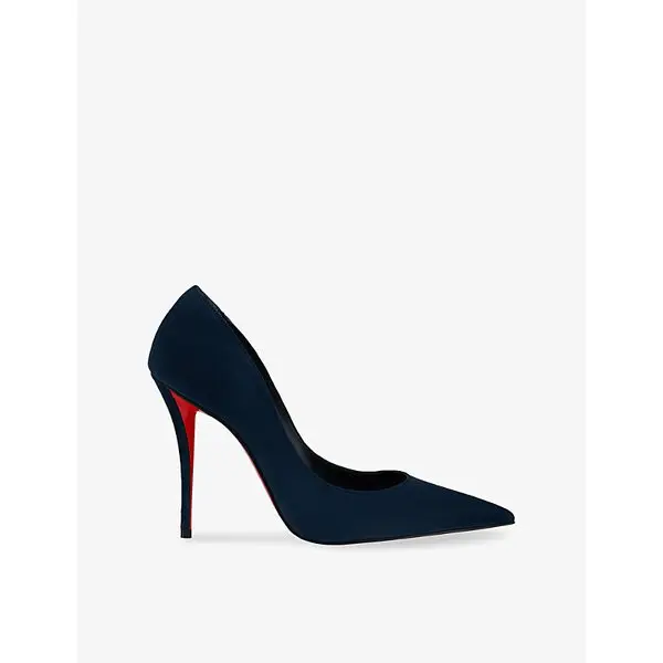 CHRISTIAN LOUBOUTIN Suede Pointed Toe Pumps
