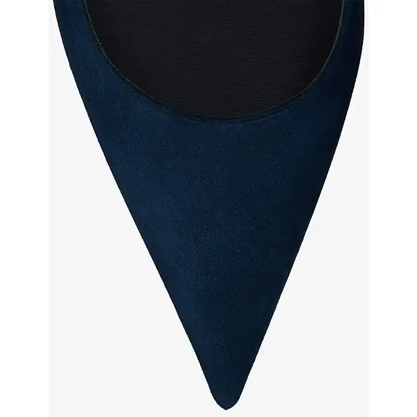 CHRISTIAN LOUBOUTIN Suede Pointed Toe Pumps