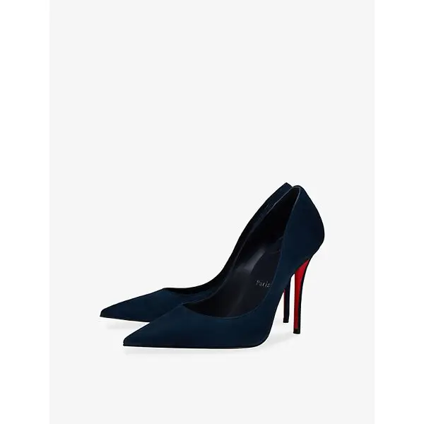 CHRISTIAN LOUBOUTIN Suede Pointed Toe Pumps