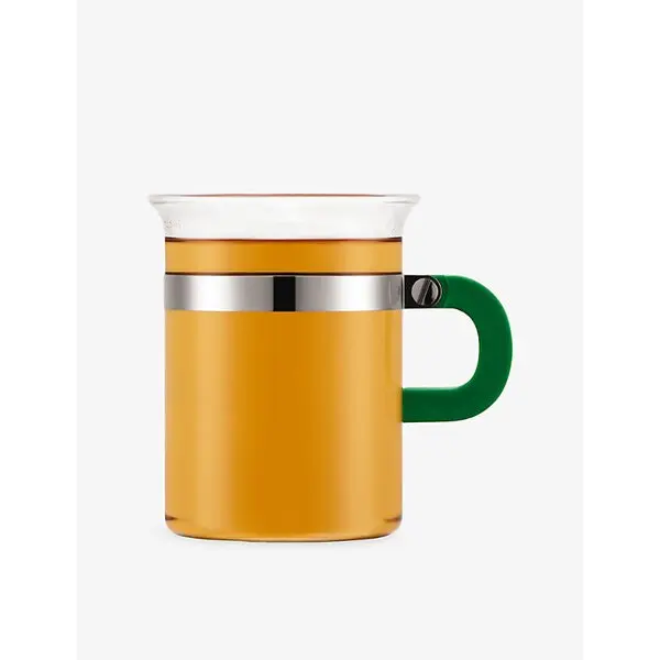 BODUM X Moma Chambord Stainless-steel Set Of Two Tea Glasses 0.3l - Yellow