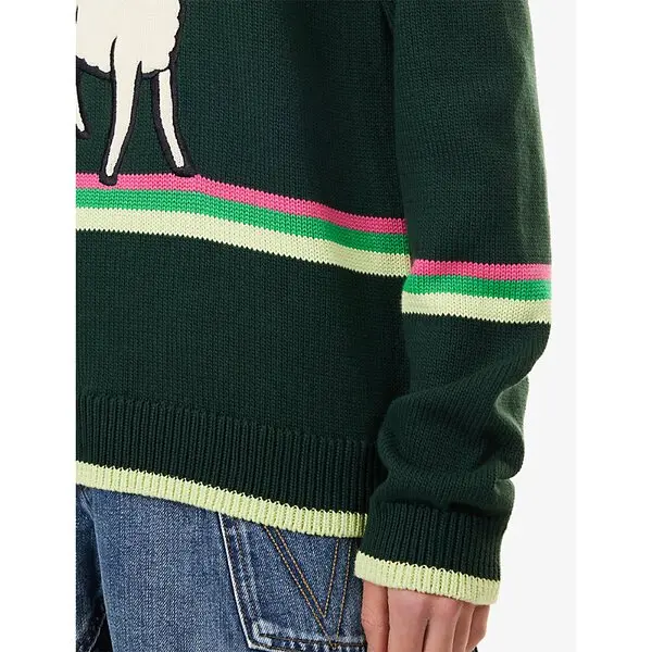 JW Anderson Sheep Intarsia Cotton Knit Jumper