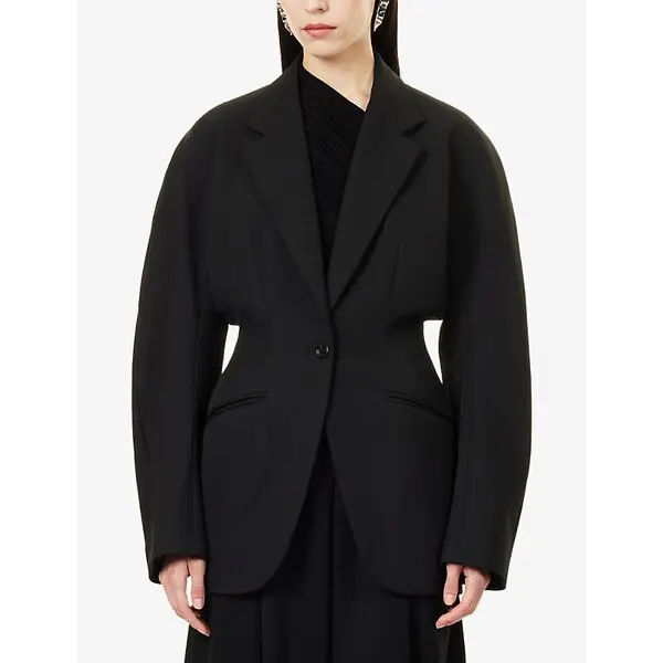 MUGLER Hourglass Tailored Wool Jacket
