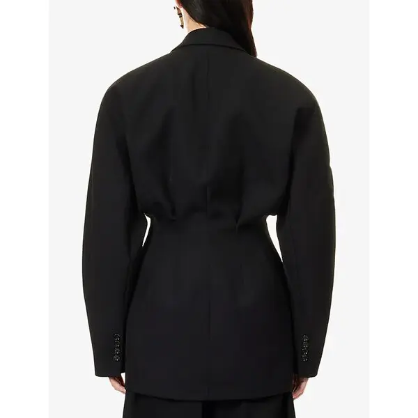 MUGLER Hourglass Tailored Wool Jacket