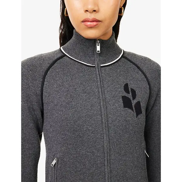 Isabel Marant Étoile Lanya" Zip-up Knit Cardigan