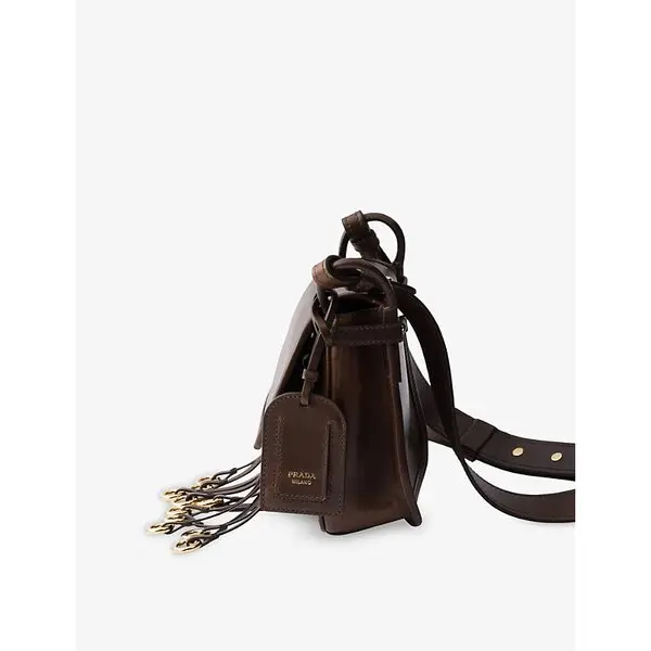 Prada Corsaire Aged Leather Mini Shoulder Bag