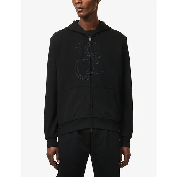 FIFA 1904 Embroidered-logo Kangaroo-pocket Cotton Hoodie