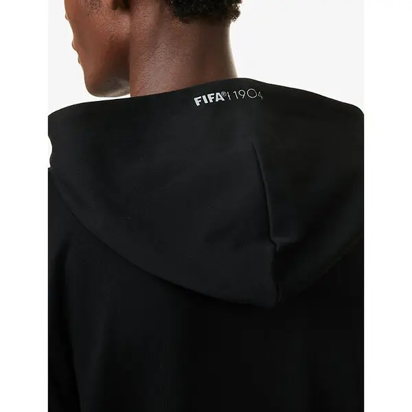 FIFA 1904 Embroidered-logo Kangaroo-pocket Cotton Hoodie