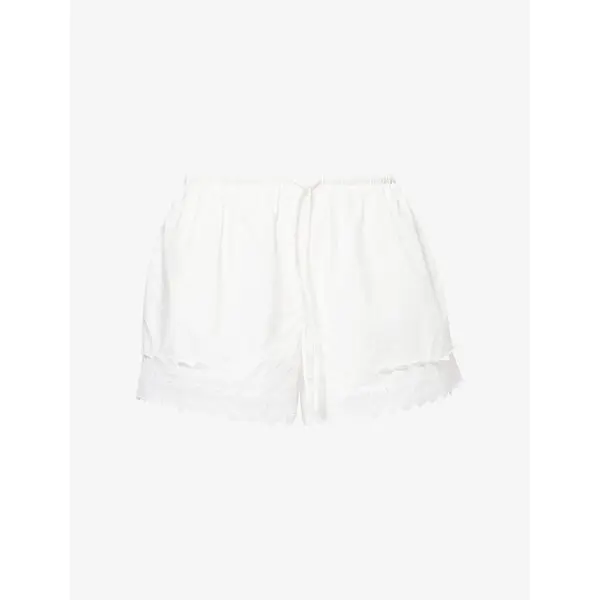 Dissh Annabel Lace-trim Cotton-blend Shorts