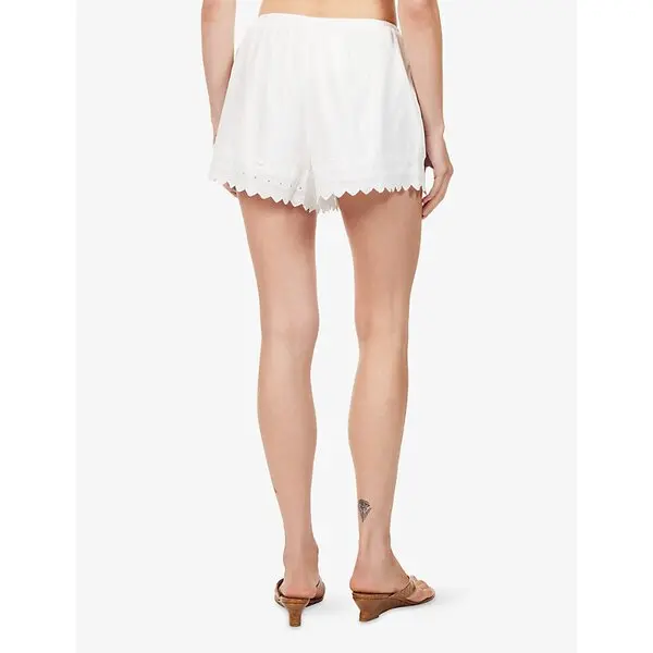 Dissh Annabel Lace-trim Cotton-blend Shorts