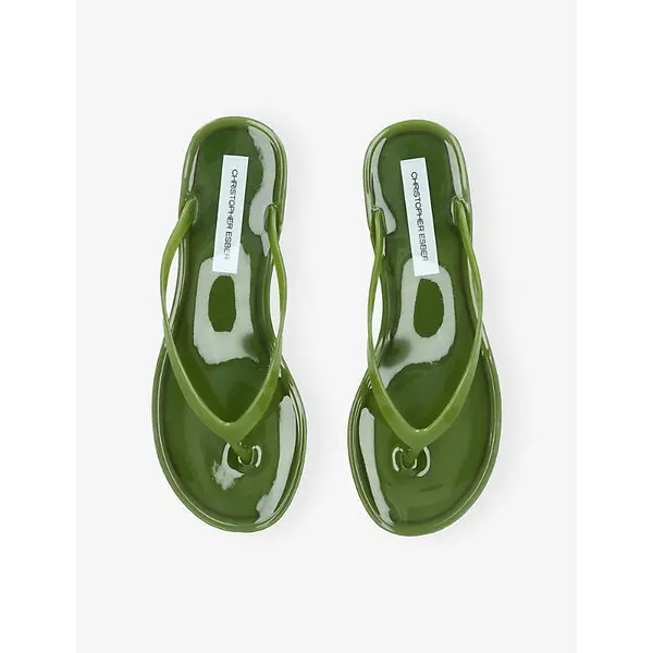 Christopher Esber Pvc Flip Flops - Green