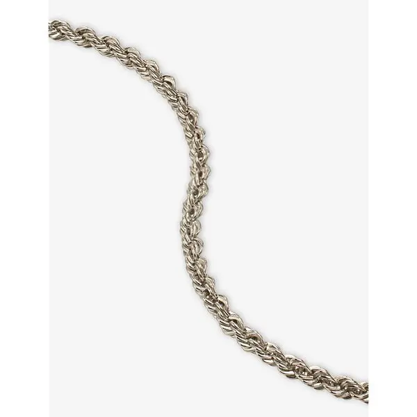 Tom Wood Rhodium-plated Sterling Rope Chain Bracelet