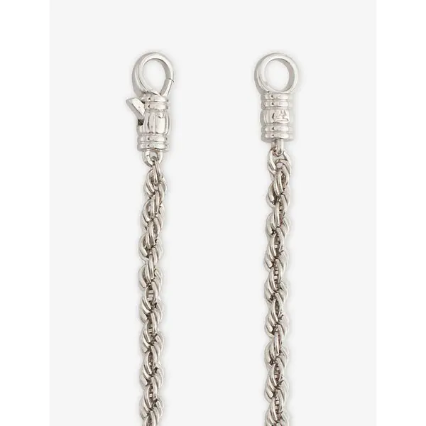 Tom Wood Rhodium-plated Sterling Rope Chain Bracelet