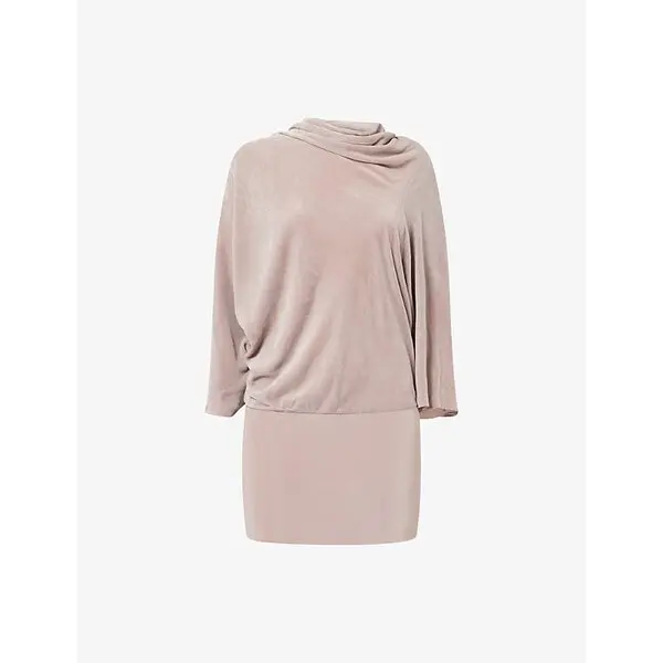 Rick Owens Draped Velvet Silk-blend Top