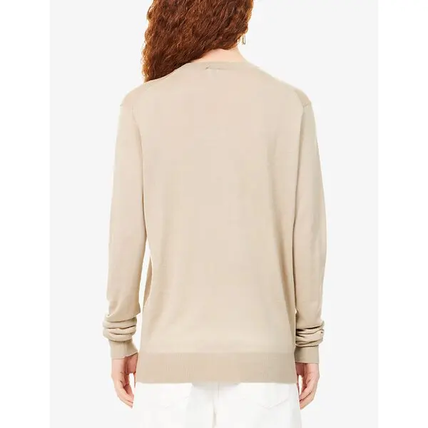 TOTEME Crew Fine-knit Wool-silk Top