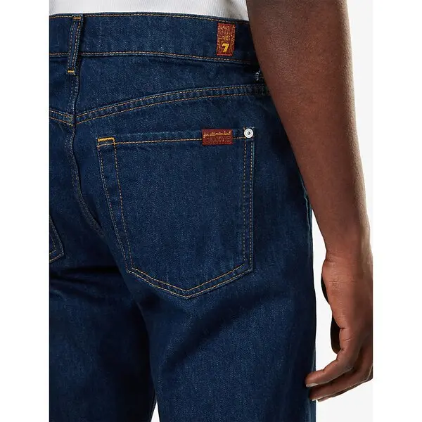 7 For All Mankind Modern Straight-leg Cotton Denim Jeans