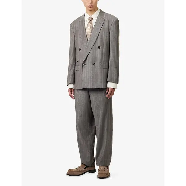 Giorgio Armani Pinstripe Double-breasted Wool Suit