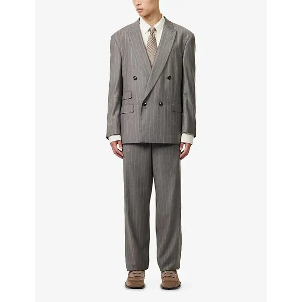 Giorgio Armani Pinstripe Double-breasted Wool Suit
