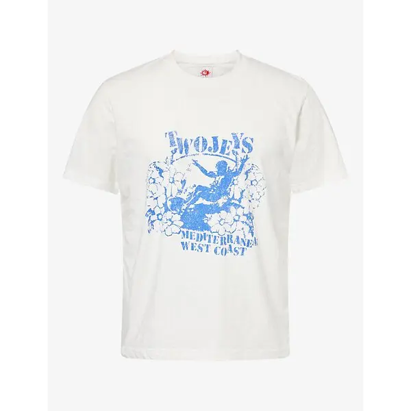 TWOJEYS Souvenir Brand-print Cotton T-shirt