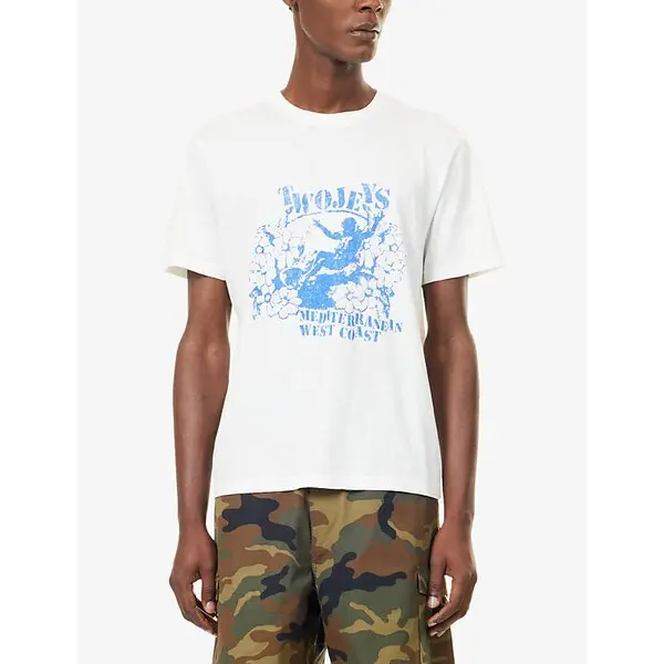 TWOJEYS Souvenir Brand-print Cotton T-shirt