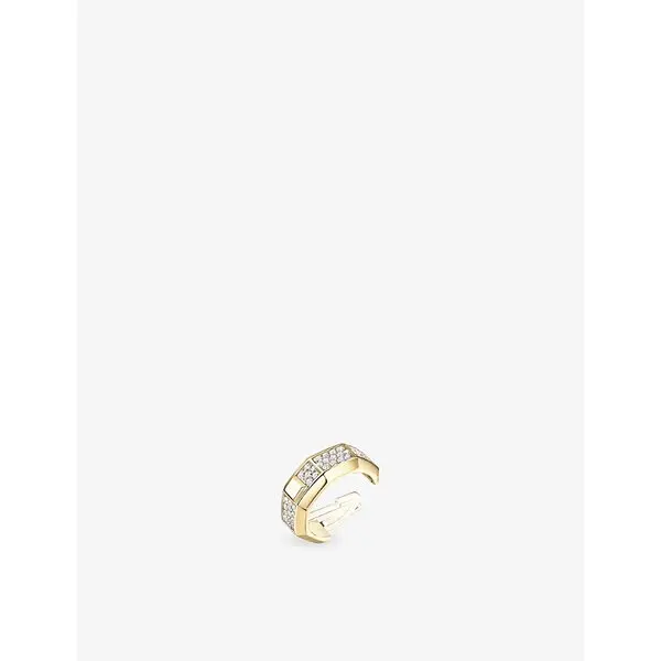 Messika Moderniste Medium 18ct Gold And 0.25ct Diamond Ear Clip - Yellow