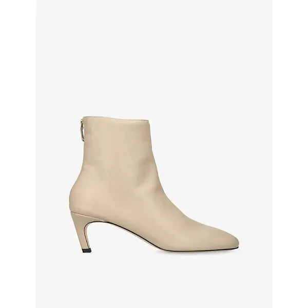 TOTEME Soft Leather Heeled Ankle Boots