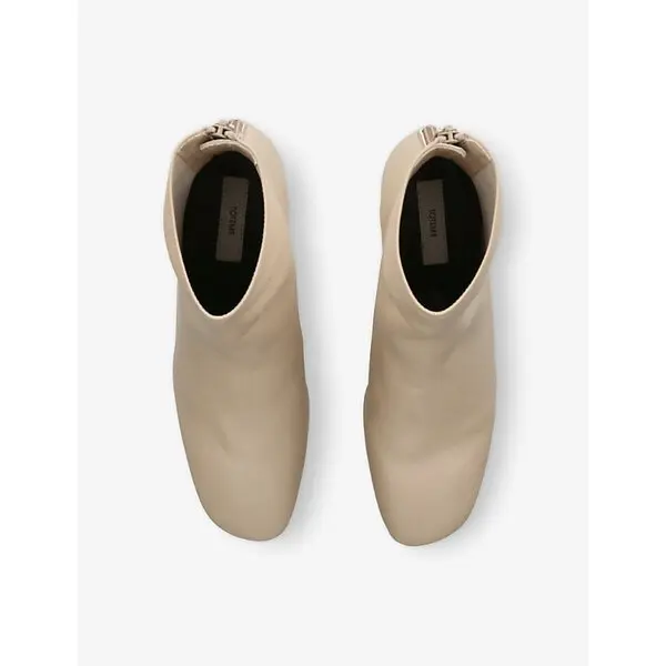 TOTEME Soft Leather Heeled Ankle Boots