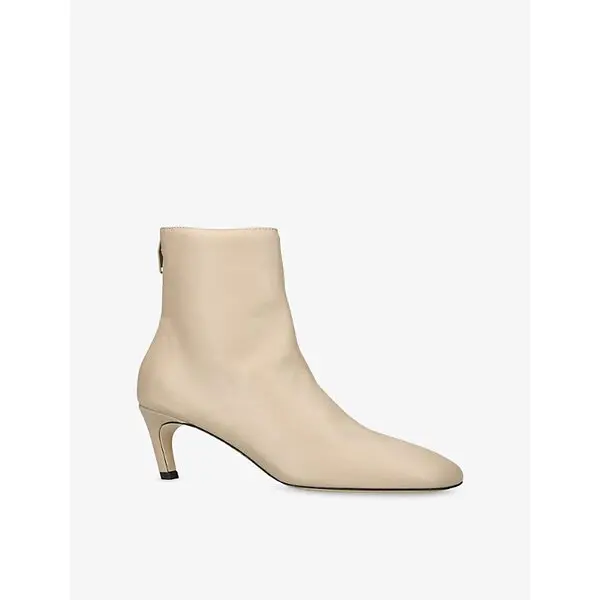 TOTEME Soft Leather Heeled Ankle Boots