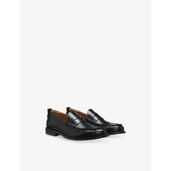 Hugo Pull-tab Leather Loafers