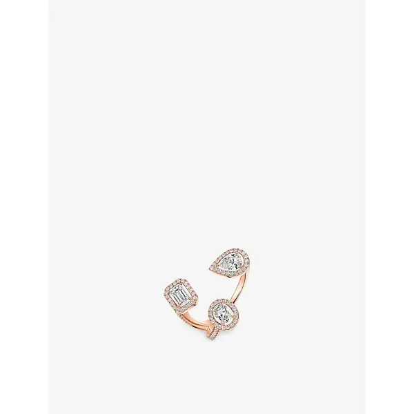 Messika 18ct Gold Diamond Ring - Pink
