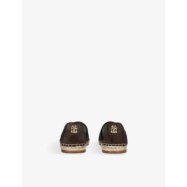 Brunello Cucinelli Woven And Suede Espadrilles