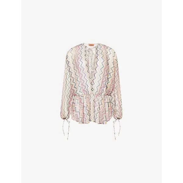 Missoni Zig-zag Printed Knitted Cover Up