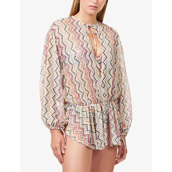 Missoni Zig-zag Printed Knitted Cover Up