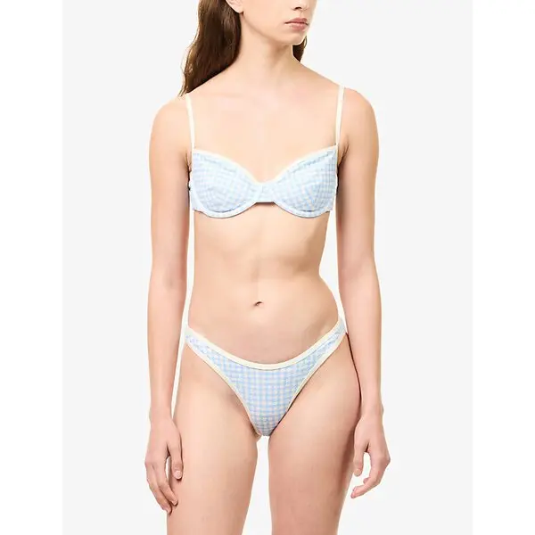 Monday Swimwear Somerset Checked Bikini Bottoms