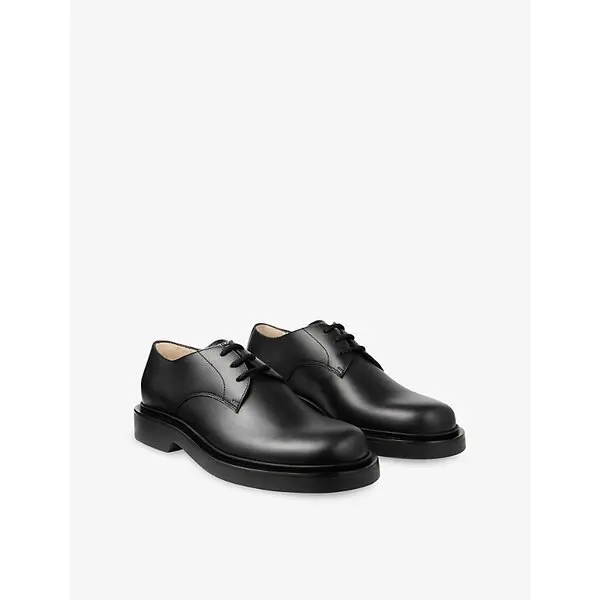JIMMY CHOO Rowan Derby Leather Loafers