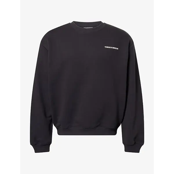 THE COUTURE CLUB Micro Copyright Logo-print Cotton Sweatshirt
