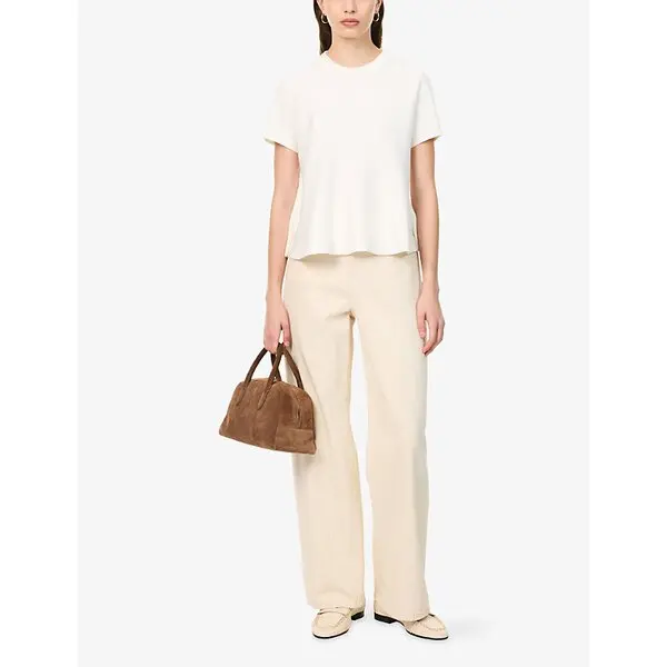 ME+EM Short Sleeve Swing Merino Wool Knit Top