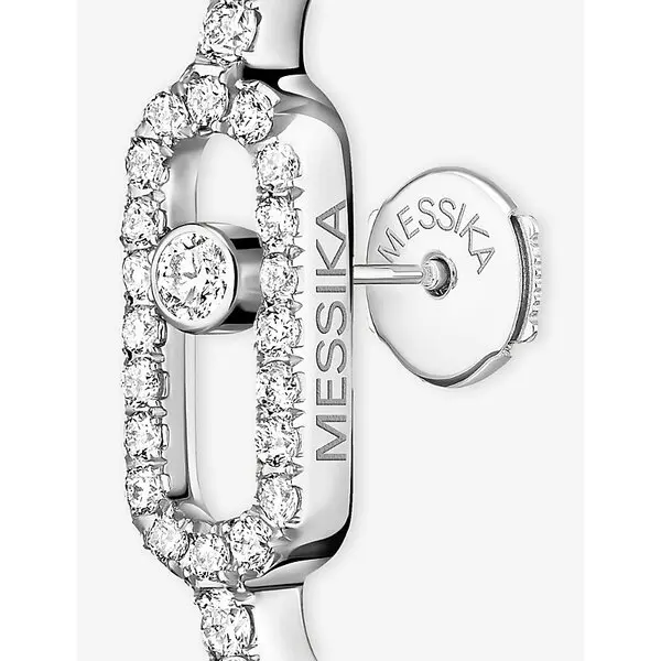 Messika Move Uno Pave 18ct Gold And 0.19ct Diamond Single Earring