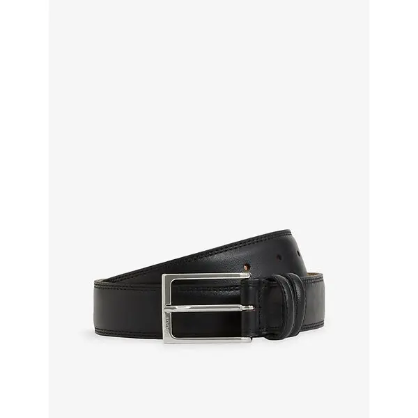 Boggi Milano Leather Buckle Belt