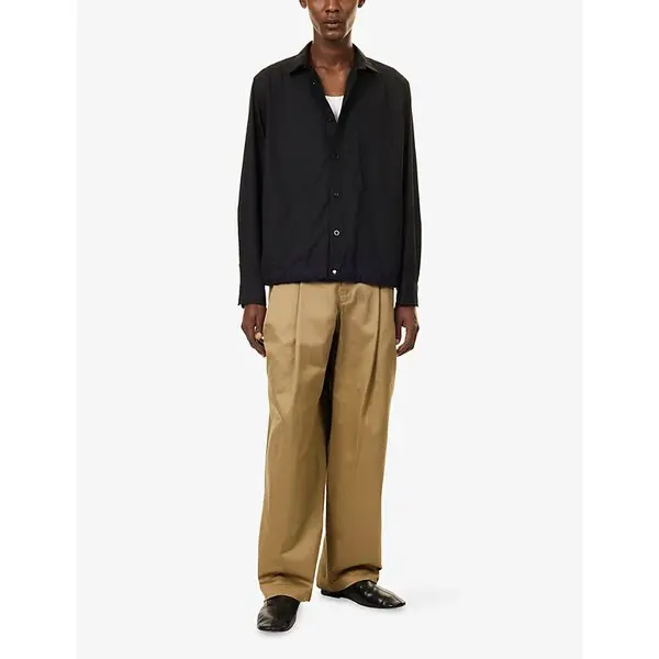 Sacai Patch-pocket Cotton-blend Shirt