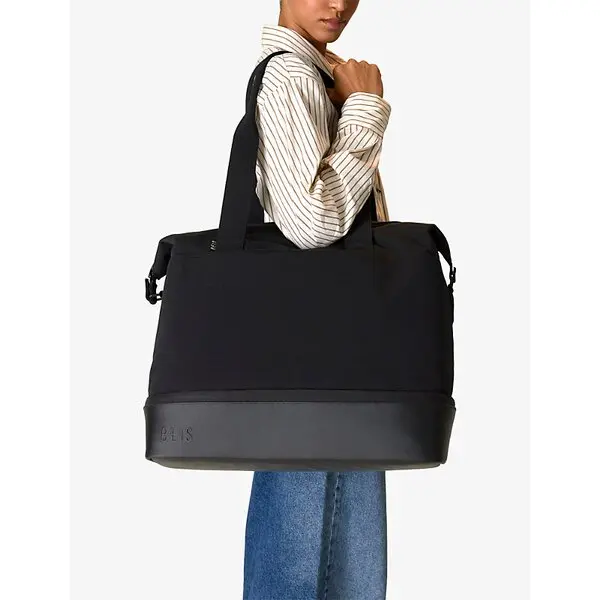 BEIS The Weekender Leather-trim Travel Bag